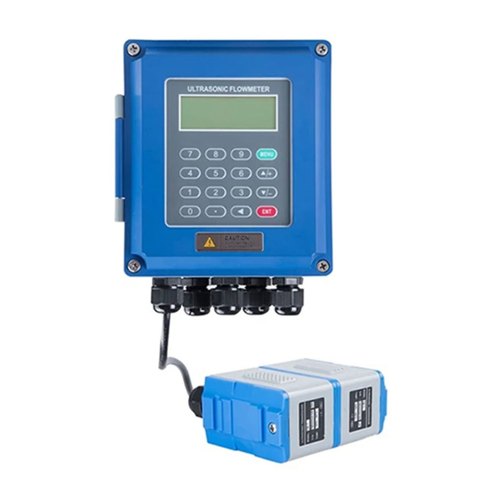 Digital Ultrasonic Flowmeter Industrial Separate Fixed Water Flow Meter ...