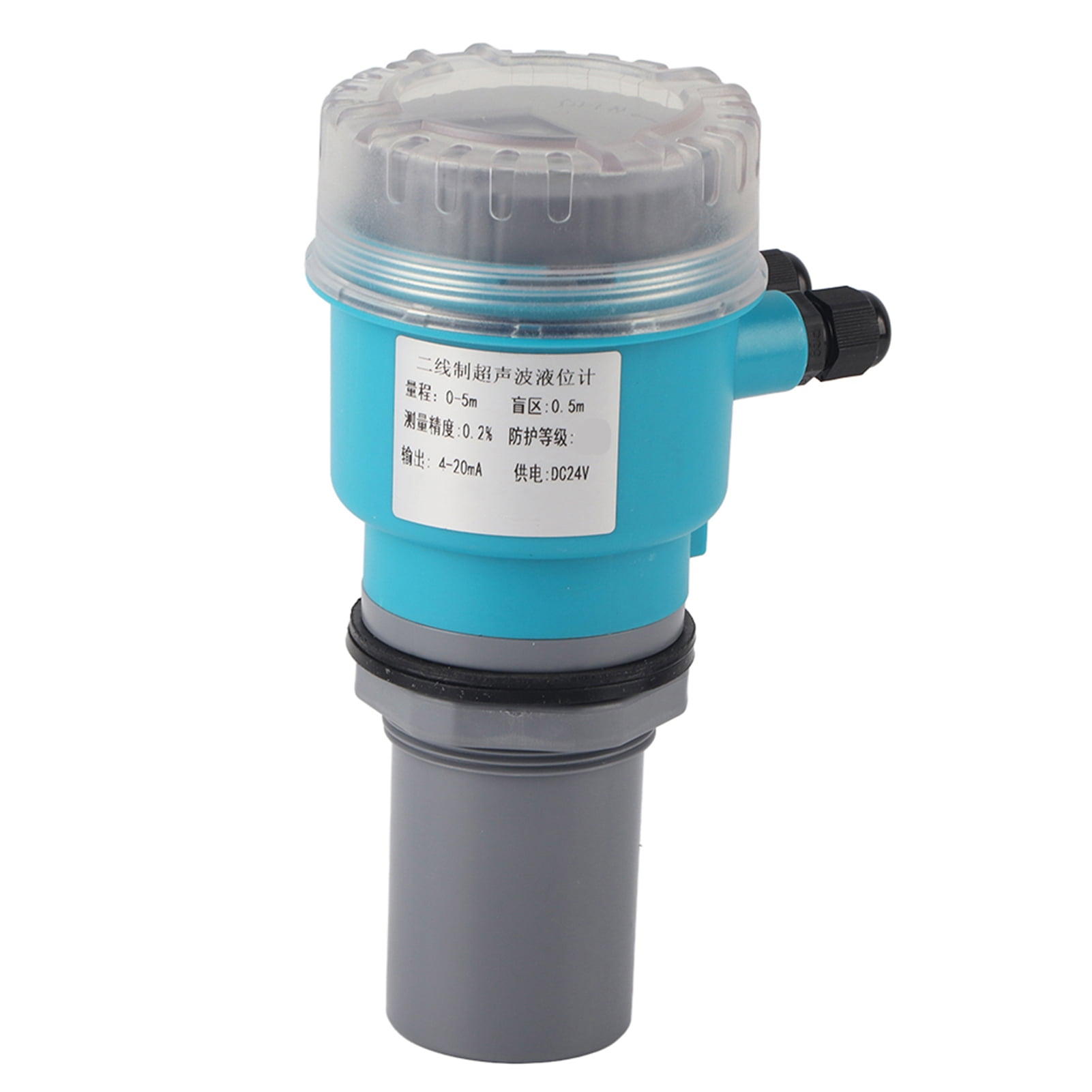 Digital Ultrasonic Level Meter 0-5M with LED Display & 4-20mA Output ...