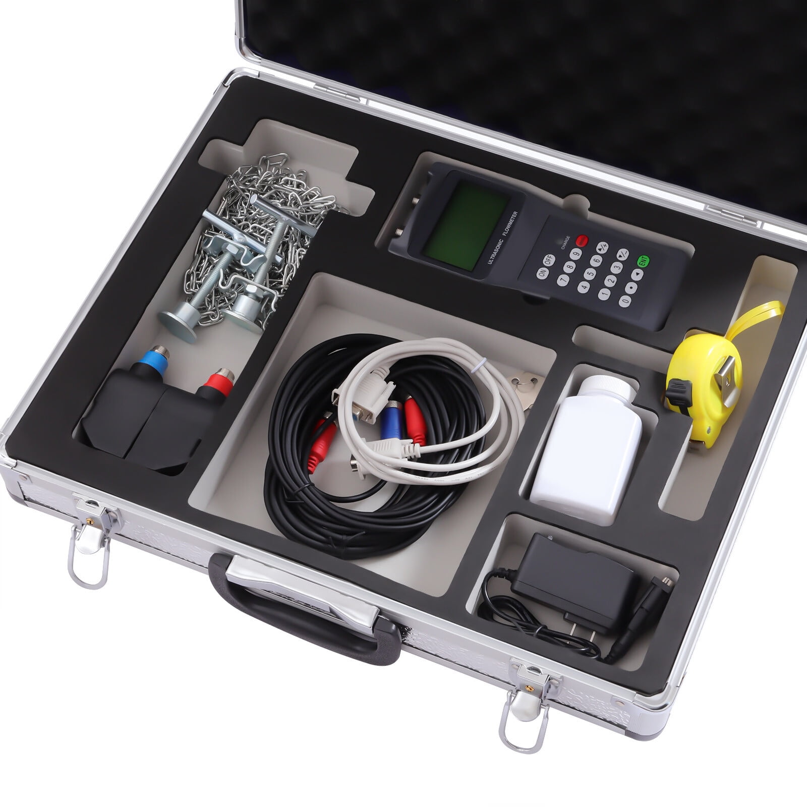 Digital Ultrasonic Liquid Flowmeter Pipeline Flow Meter M2 TDS-100H ...