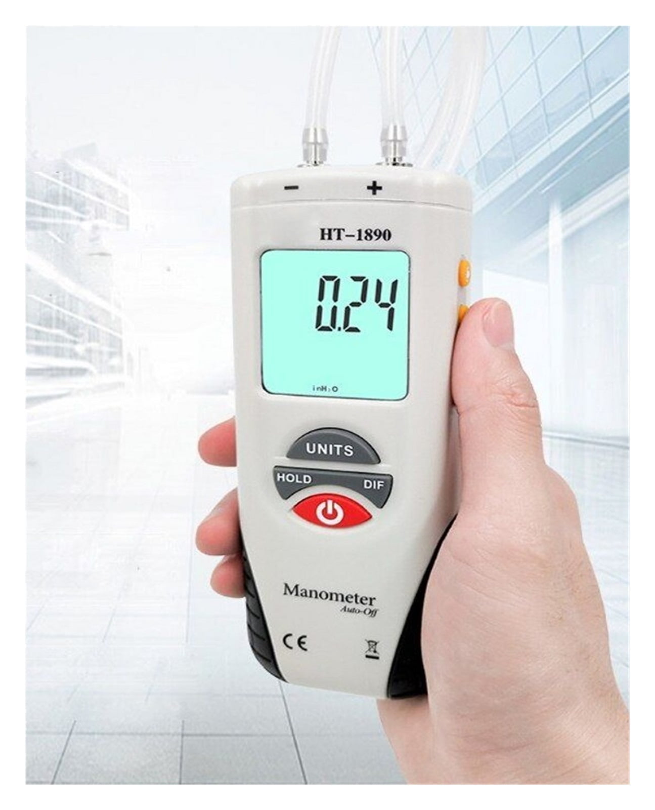 Digital Vacuum Pressure Gauge Meter Differential Gas 80mm ,Precision ...