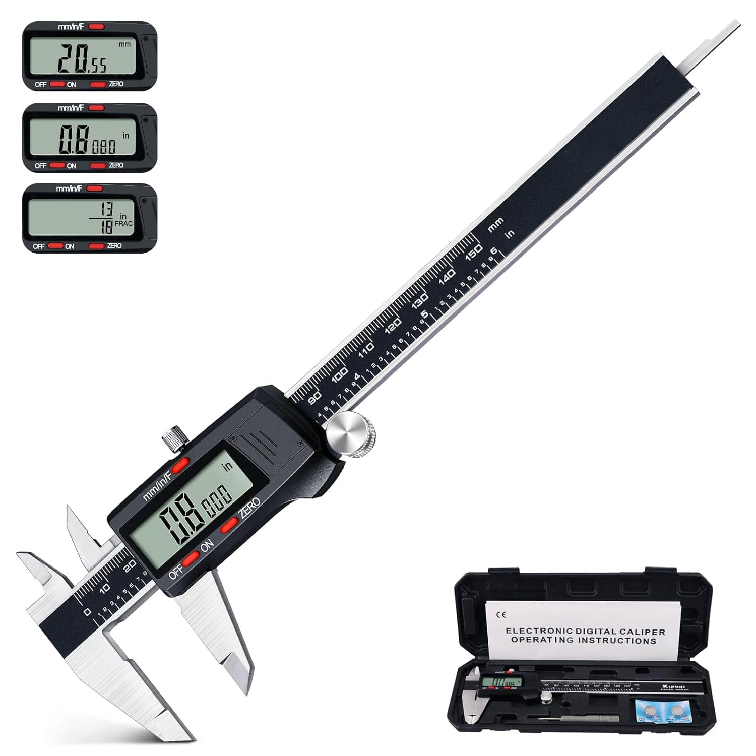 Digital Vernier Caliper, Caliper Measuring Tool, Outside Micrometer ...