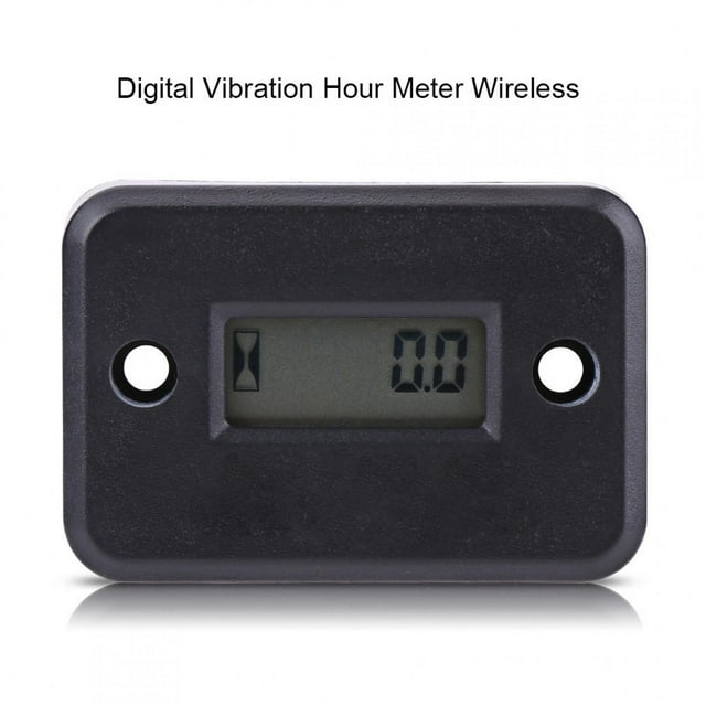 Digital Vibration Hour Meter Gauge Wireless for Vibrating Machine Motorcycle ATV Boat Marine ...