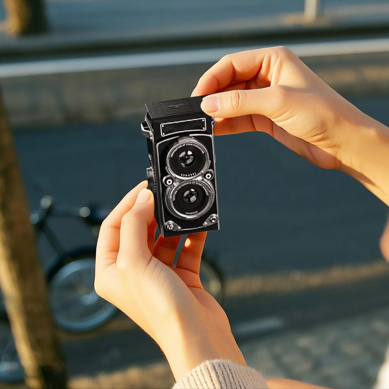 Digital Vintage Mini Camera for Photography, 12MP Auto-Focus Vlogging ...