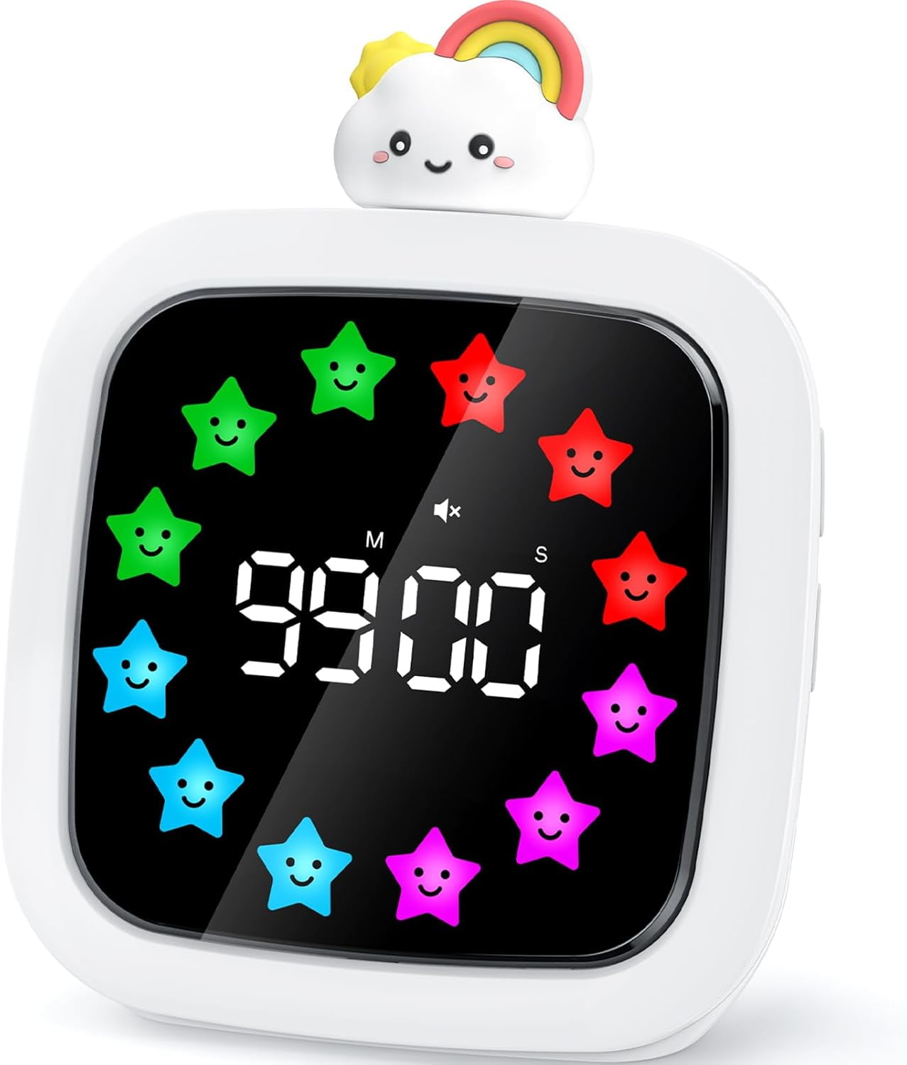 Digital Visual Timer for Kids, Rechargeable 99-Minute Silent Countdown ...