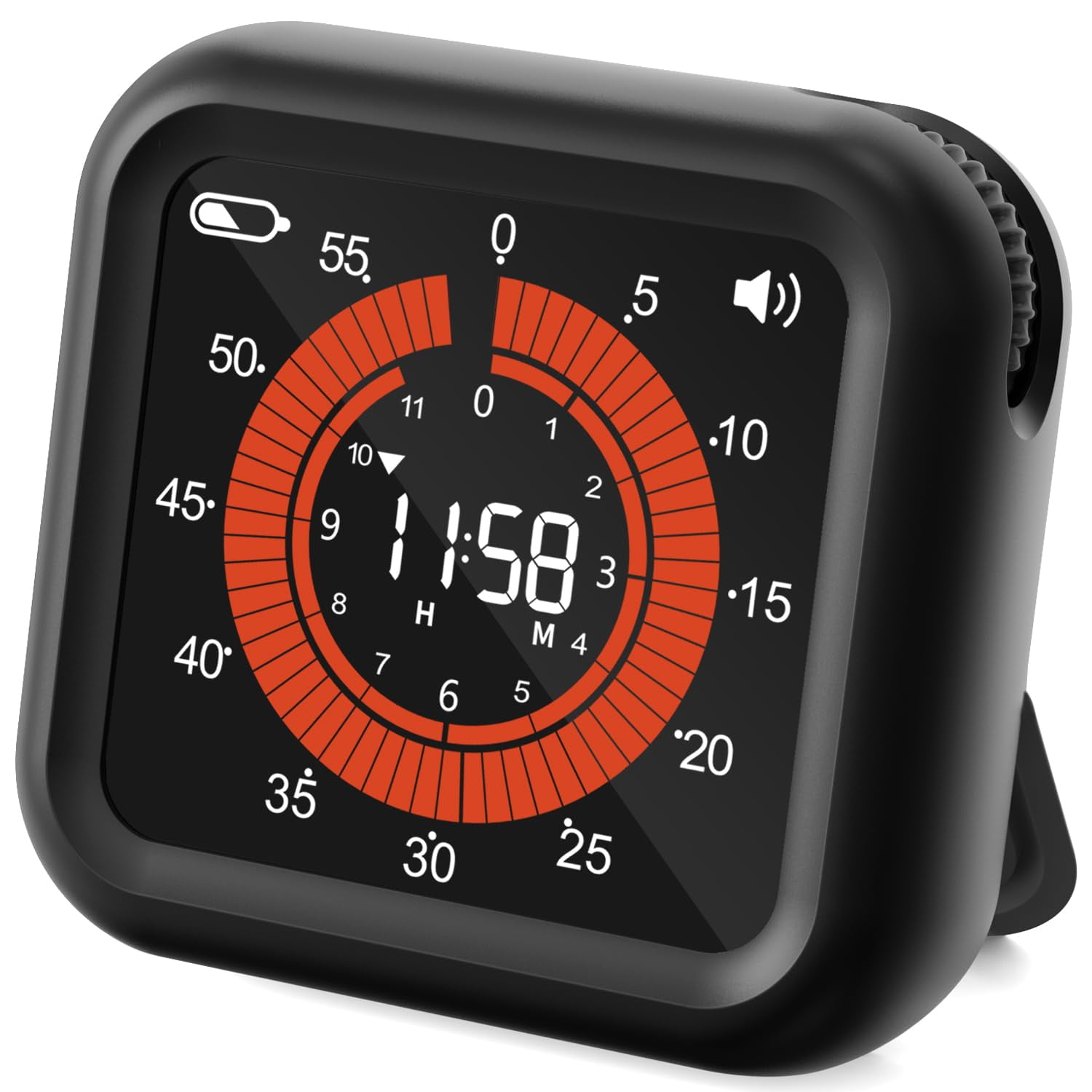 Digital Visual Timer - Max 11H 59M Rechargeable Countdown Timer with VA ...