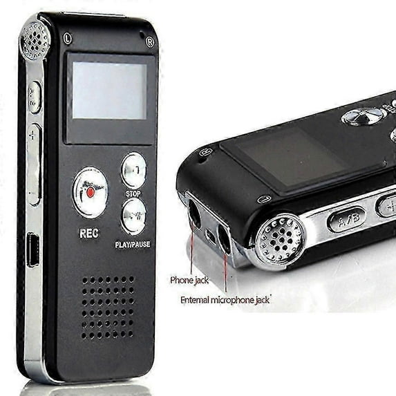 Digital Voice Recorder 16gb Voice Recorder With Playback For Lectures ...