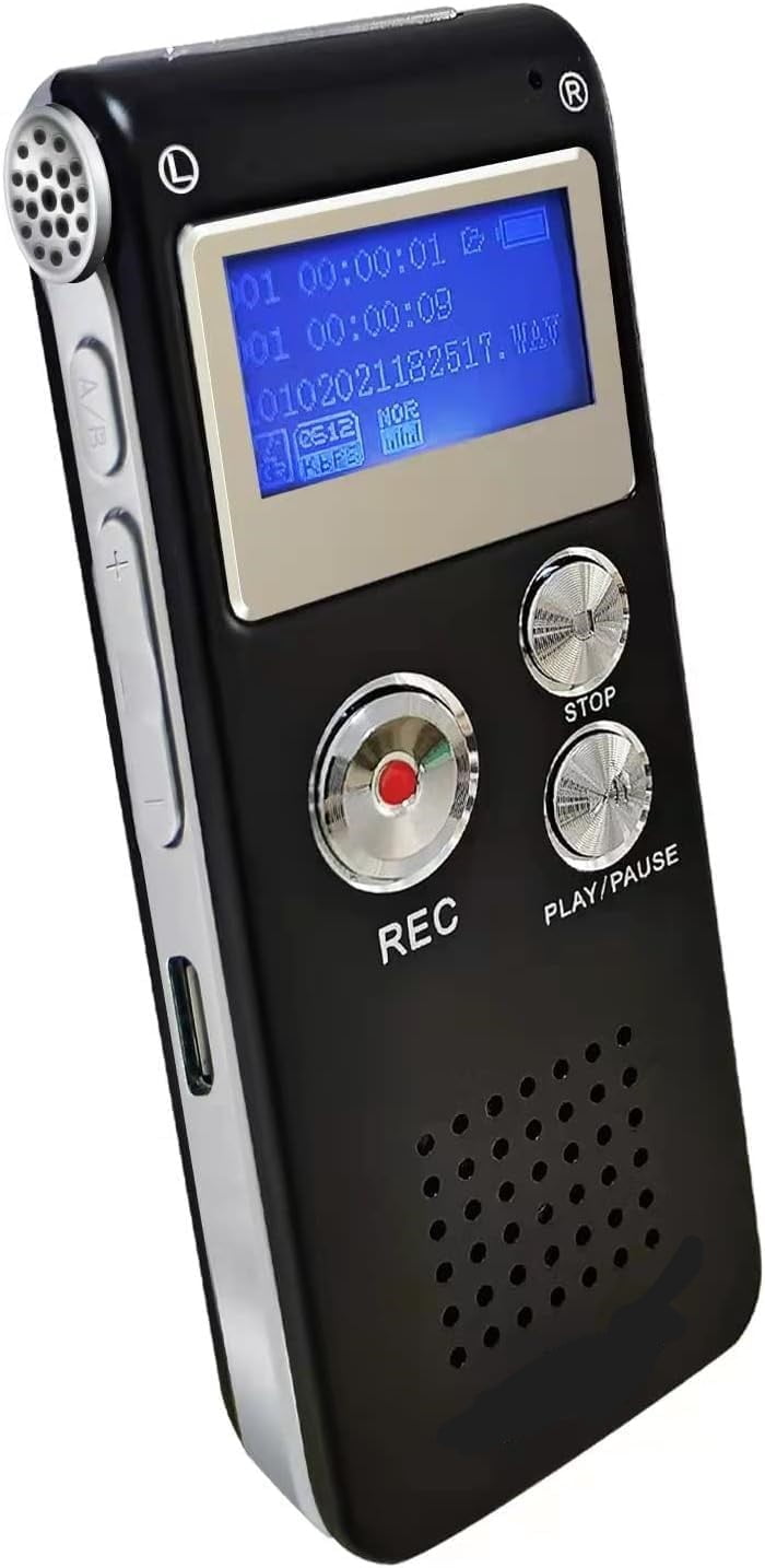Digital Voice Recorder Audio Recording 8GB Audio Recorder with Playback ...