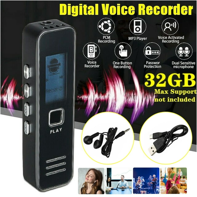 Digital Voice Recorder Voice Activated for Lectures,Meetings&Class ...