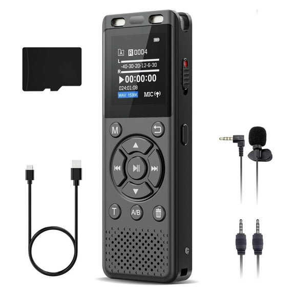 JunYeShi 8GB Digital Voice Activated Recorder with Playback - Tape ...