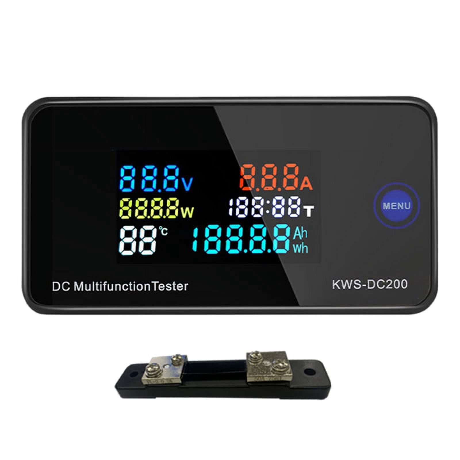 Digital Voltage Current Meter DC 0-200V 10/50/100A Voltmeter Ammeter ...
