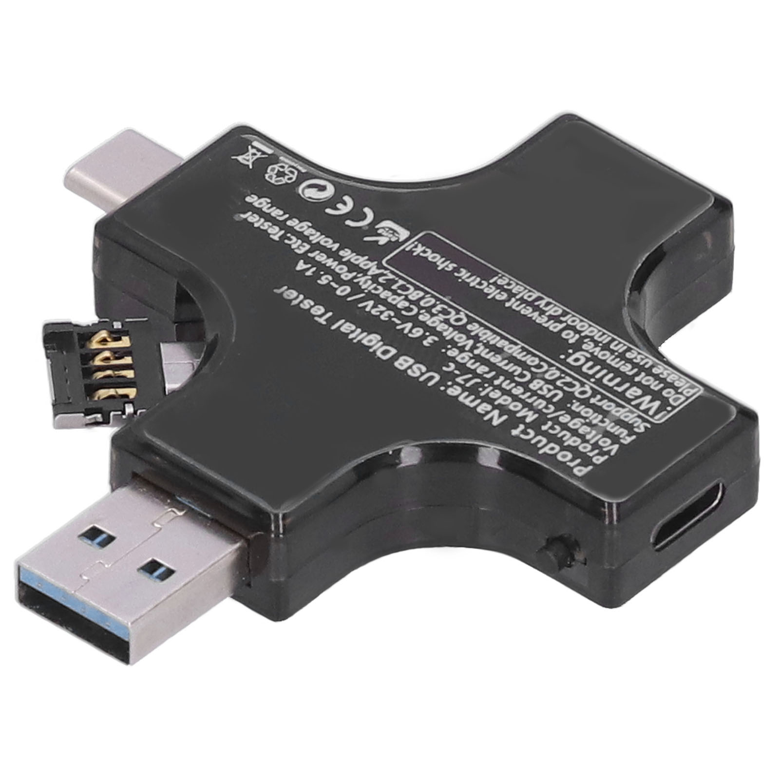 Digital Voltage Current Meter Tester, Type C USB Cross Reference ...