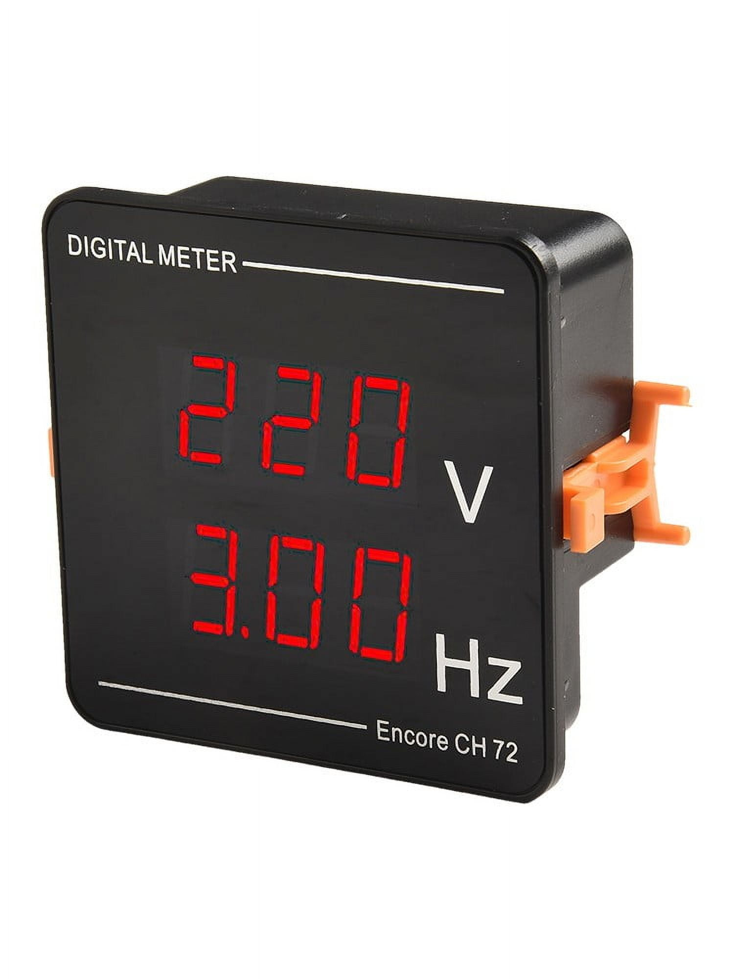 Digital Voltage Frequency Meter AC50-500V 10-99.9HZ Dual Display for ...