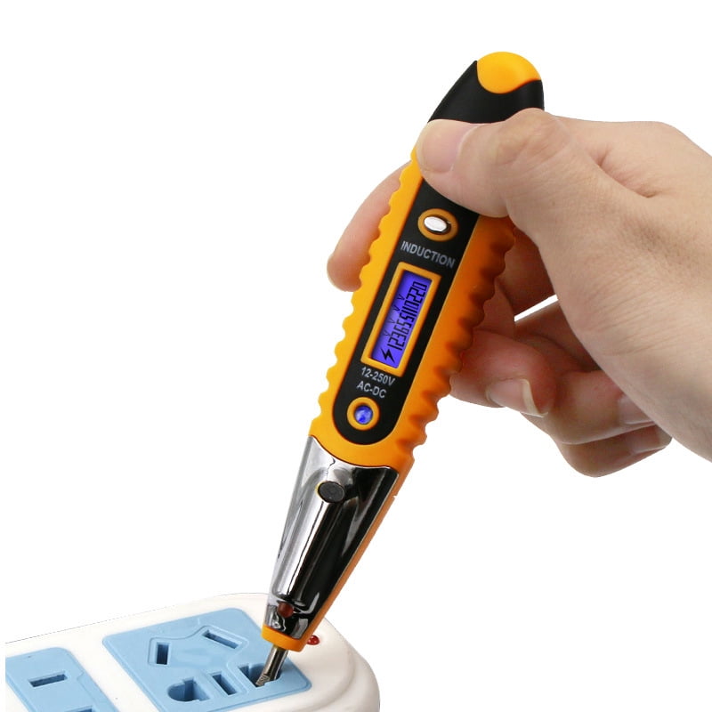 Digital Voltage Tester Pen 12V-220V DC & AC Voltage Detector ...