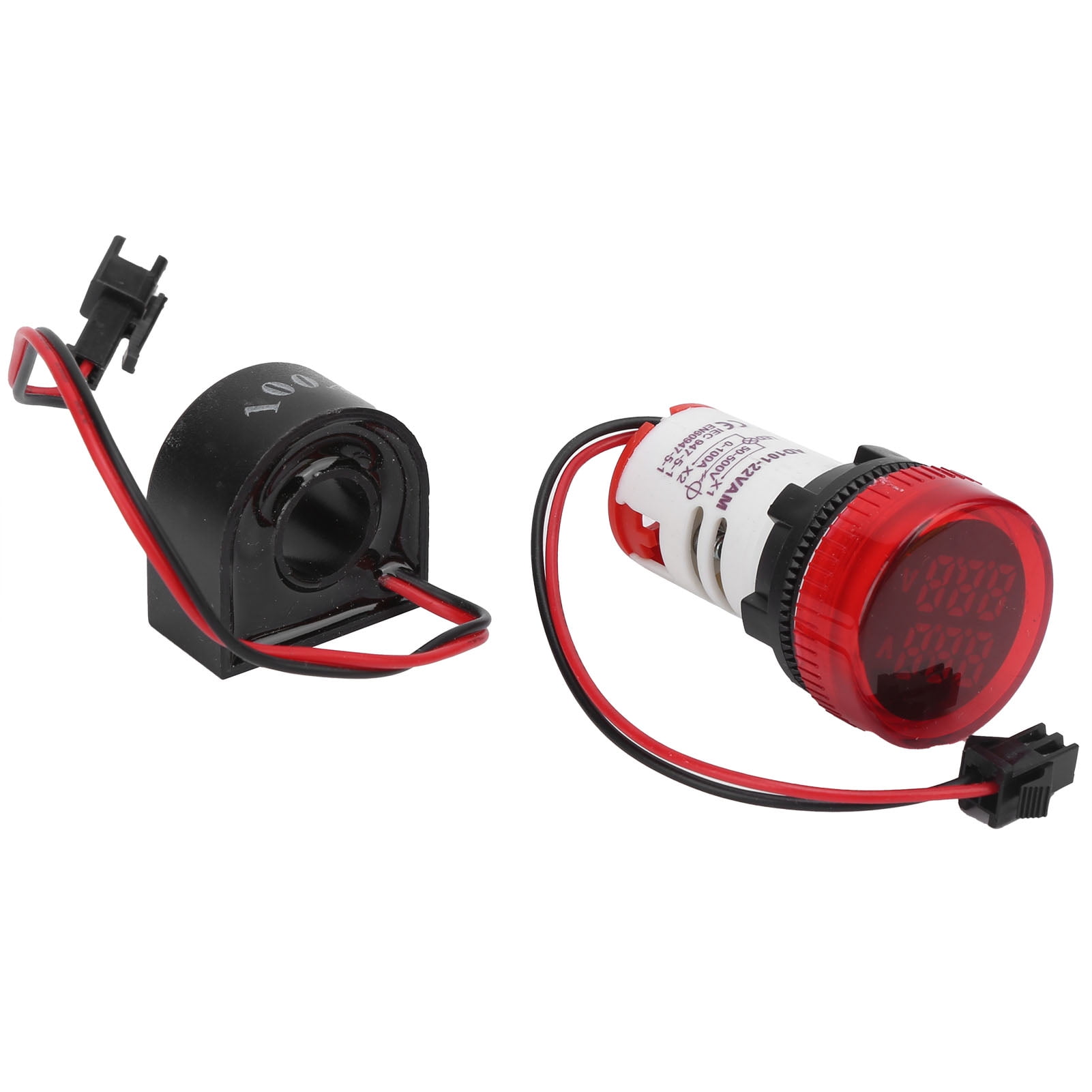 Digital Voltmeter Current Indicator, 22mm Panel Mount, AC 50,500V, 0 ...