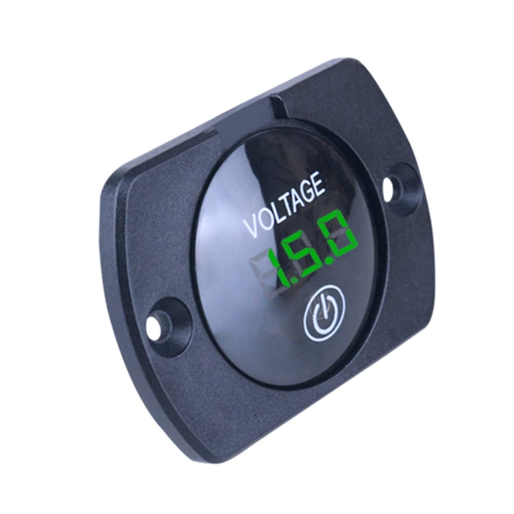 Digital Voltmeter, Sovob Dc12-24V Led Digital Voltmeter Waterproof ...