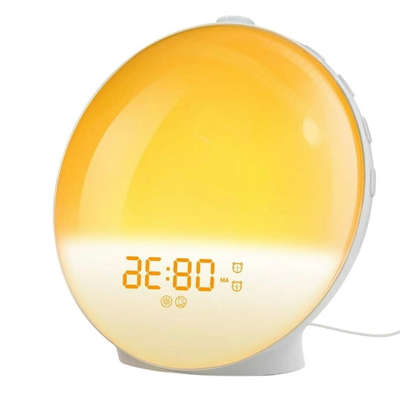 Digital Wake Up Light Alarm Clock with Double Alarms, Drowse, 7 Natural ...