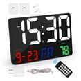 Digital Wall Alarm Clock, LED Large Display 11.4" Alarm Clocks with ...