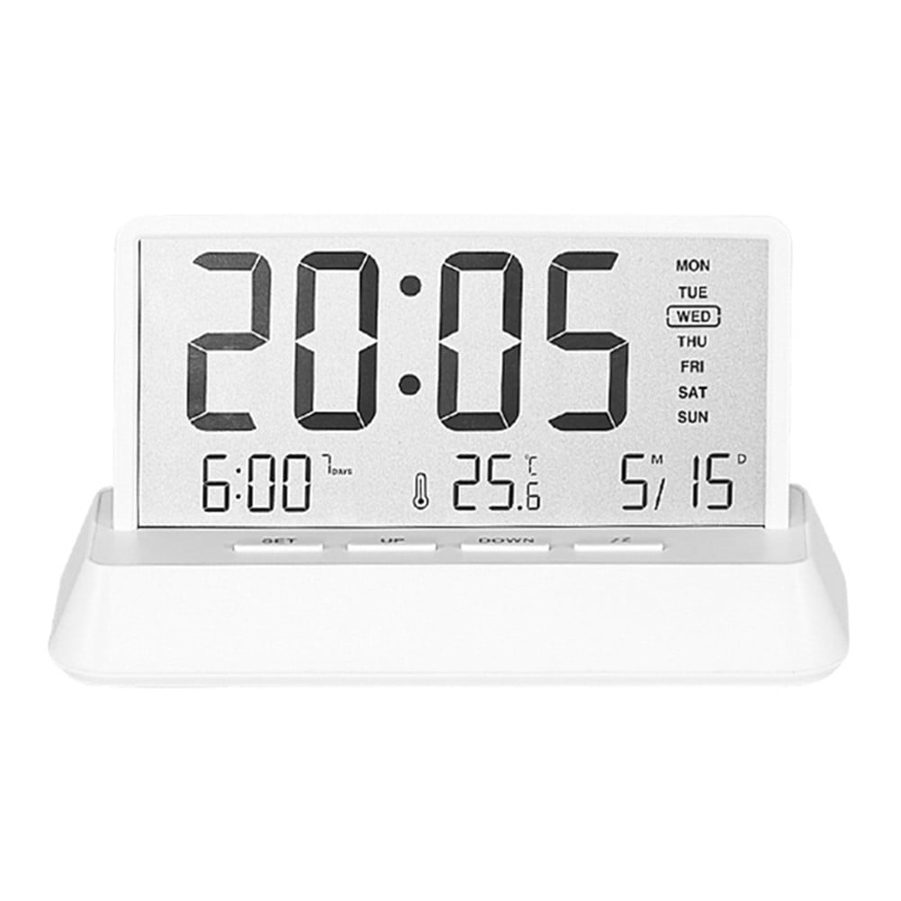 Digital Wall Clock Alarm Clock Bedroom Kitchen 12-Hour And 24-Hour ...