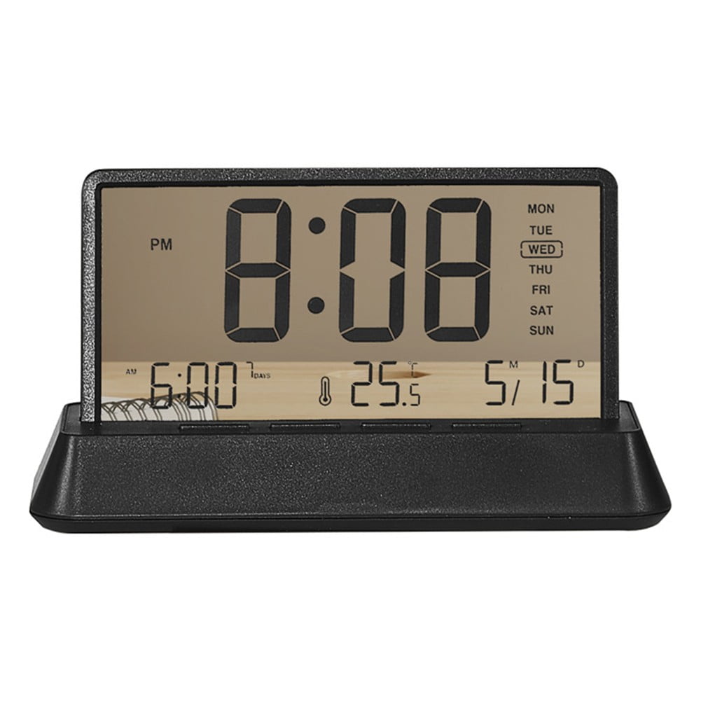 Digital Wall Clock Alarm Clock Bedroom Kitchen 12-Hour And 24-Hour ...
