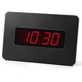 Digital Wall Clock Battery Operated with LED Display, Wall Clock with ...