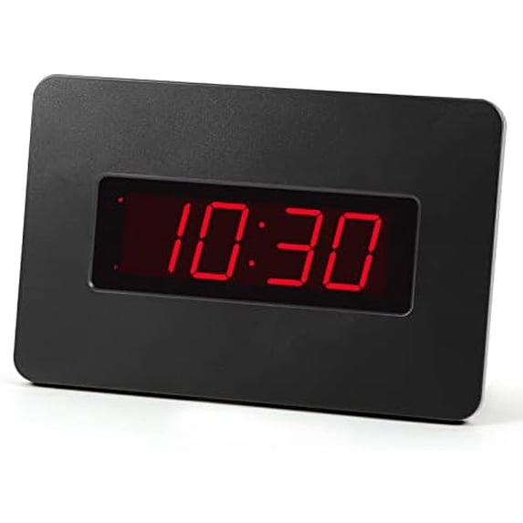 Digital Wall Clock Battery Operated with LED Display, Wall Clock with ...