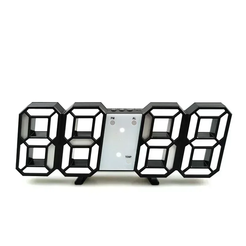 Digital Wall Clock Desk Watches Electronic Alarm Modern Home Decoration ...