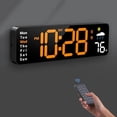 Digital Wall Clock, Digital Clock Large Display with Remote Control ...