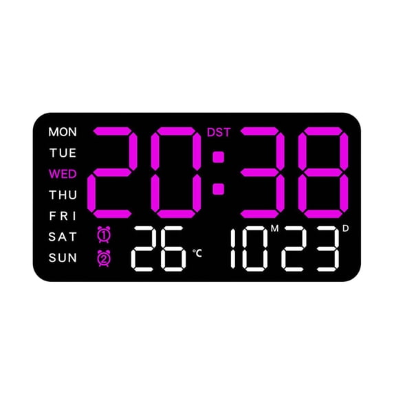 Digital Wall Clock, Digital Clock Large Display with Remote Control ...