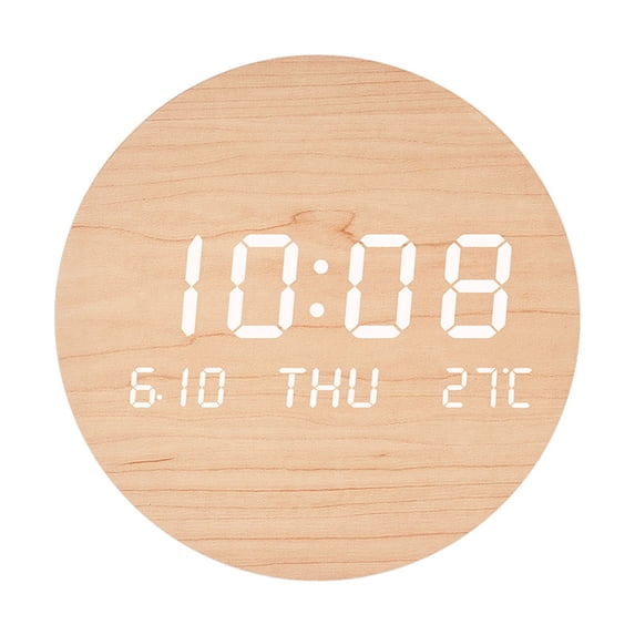 Digital Wall Clock Large Display Material Battery Operated Silent Non ...