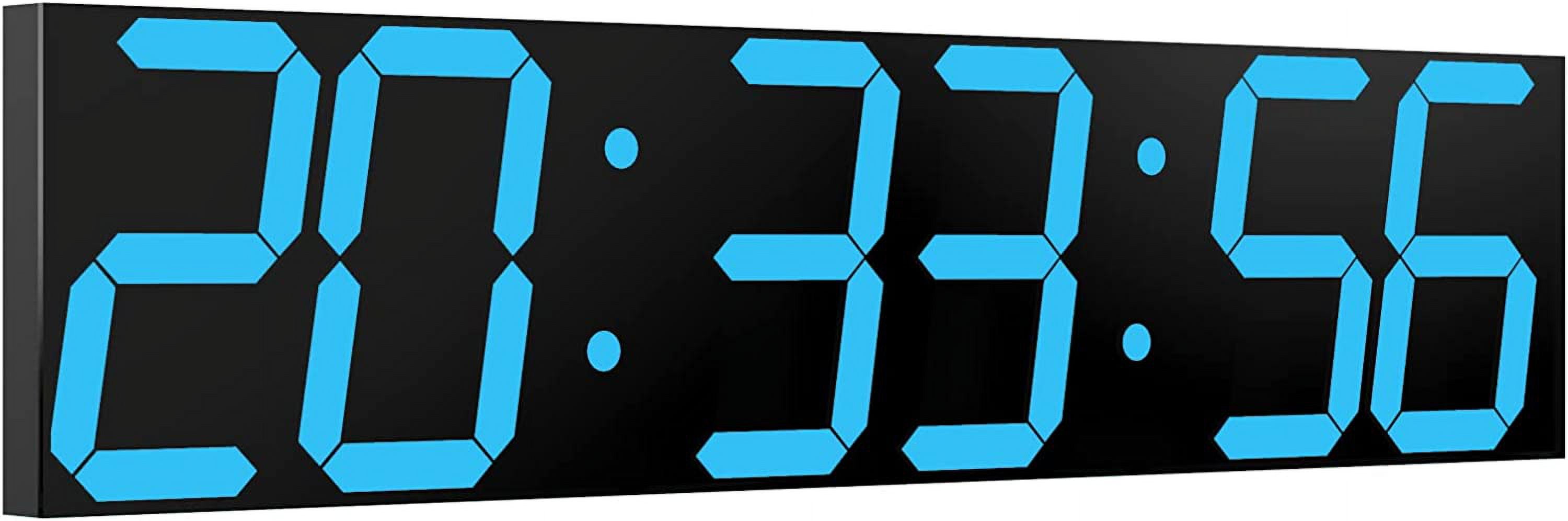 Digital Wall Clock, Oversize Led Digital Clock Large Display with Auto ...