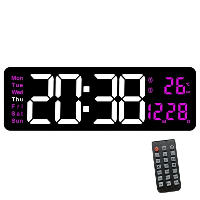 Multifunction Large LED Digital Clock with Remote Control Alarm Timer ...