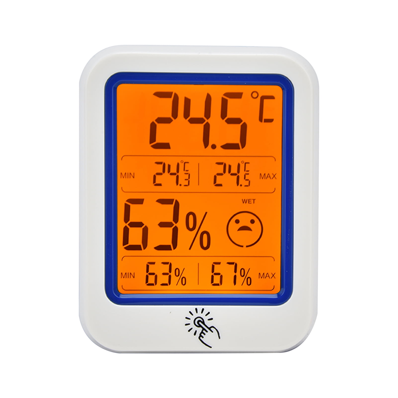 Digital Wall Mounted Thermometer Hygrometer, Temperature Humidity Meter ...