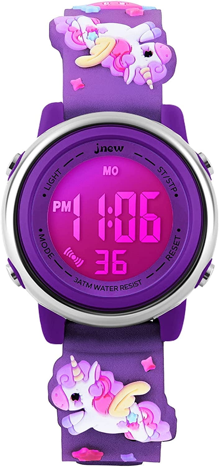 Kids Digital Watch,3D Cartoon Digital Watch for Girls Boys Waterproof ...