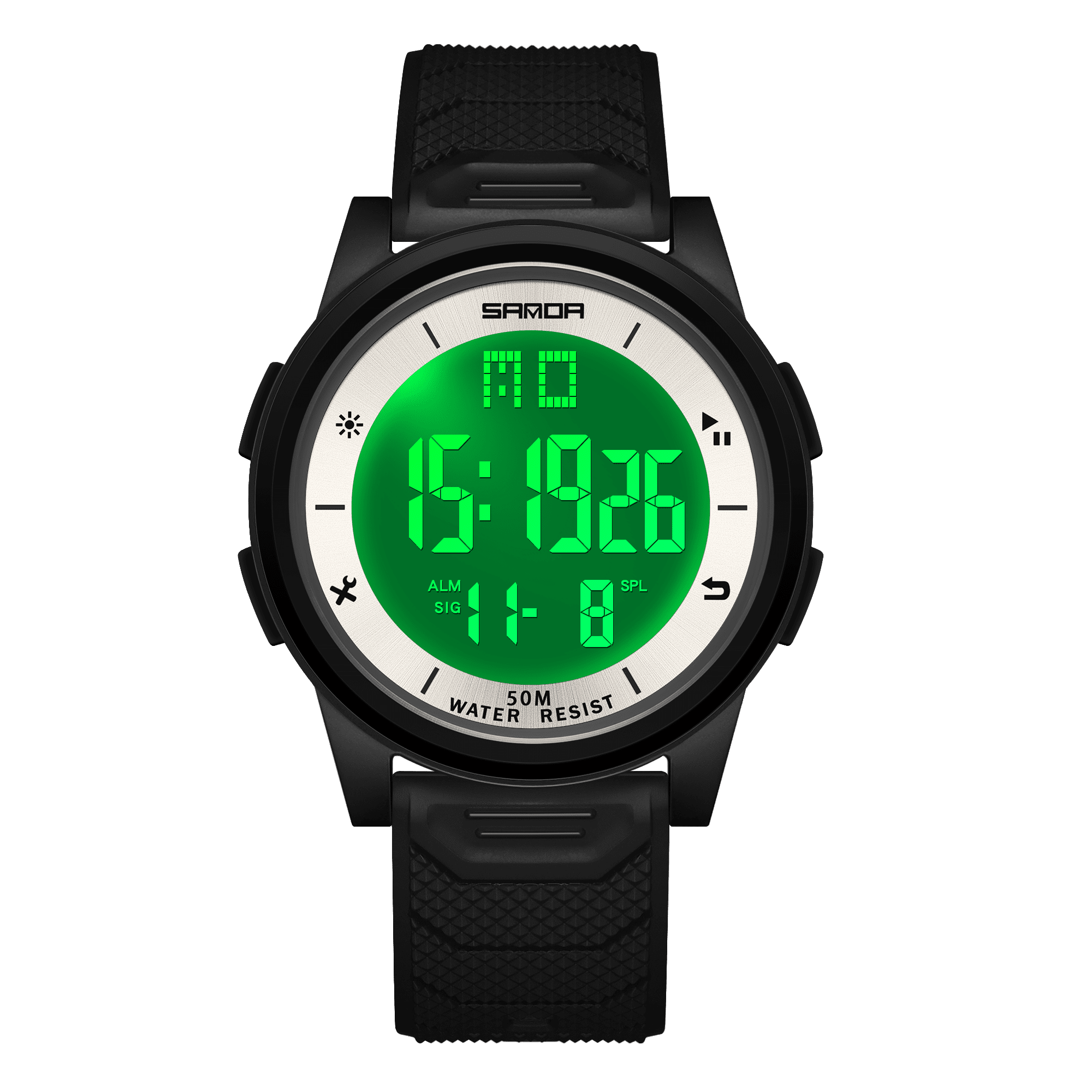 Digital Watch for Men, Ultra-Thin Sport Watch with Stopwatch/Alarm/Dual ...