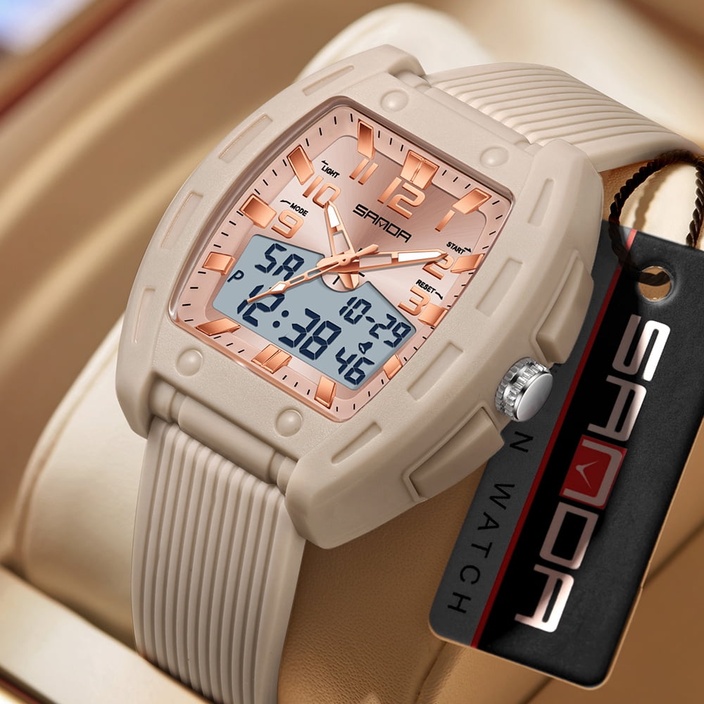 Digital Watches for Men Women Waterproof Unique Rectangle Watch ...