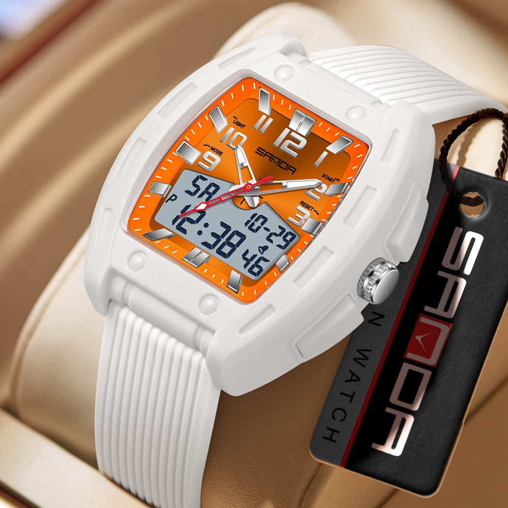 Digital Watches for Men Women Waterproof Unique Rectangle Watch ...
