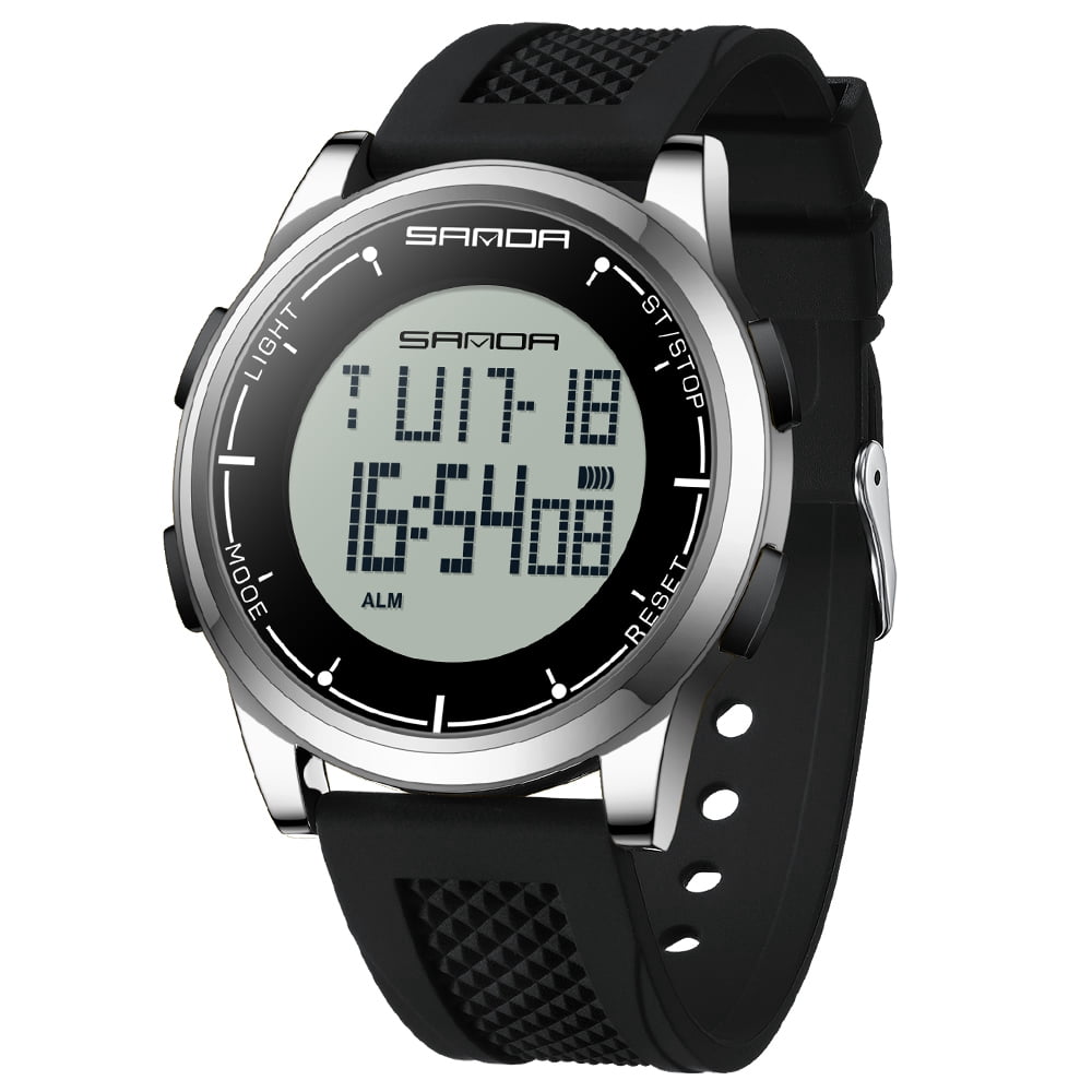 Digital Watches for Men Women Waterproof Unique Watch Stopwatch ...