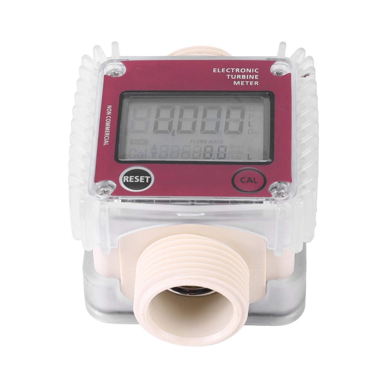 Digital Water Flow Meter K24 LCD Digital Oil Fuel Flow Meter Chemicals ...