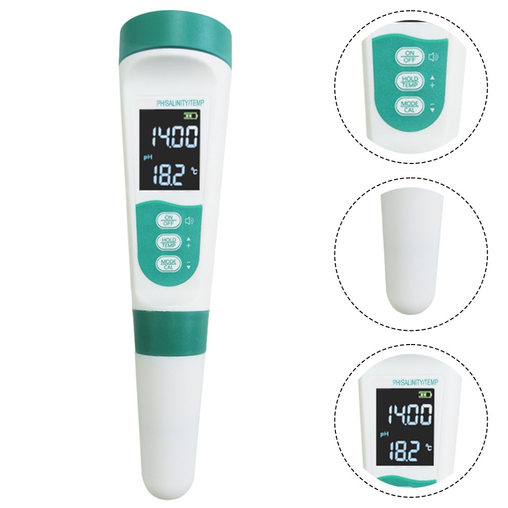Digital Water Quality Meter For Pool Salt Water Water, Salinity,Ph,Temp ...