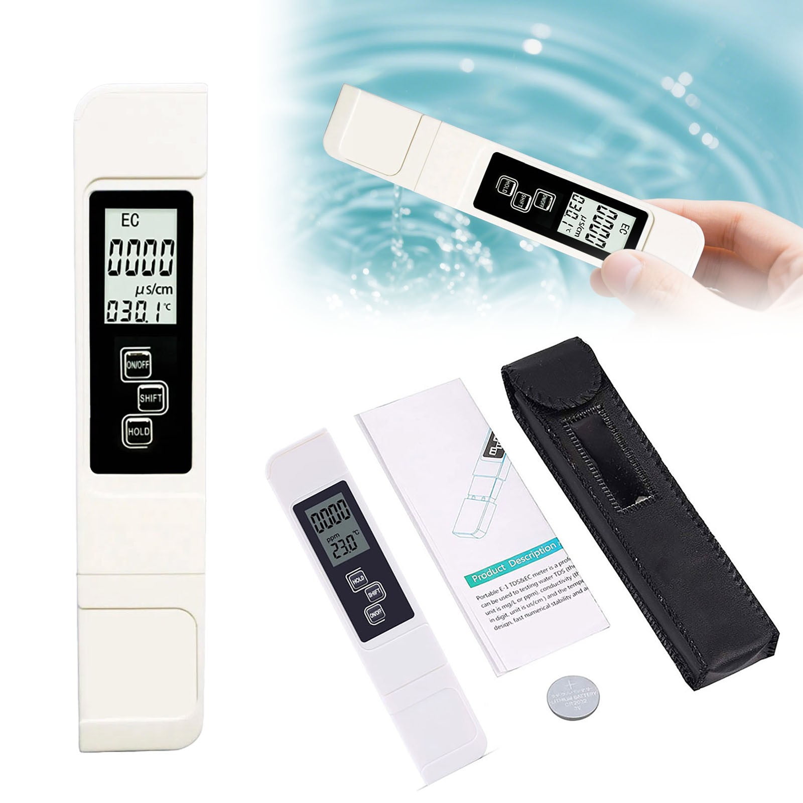 Digital Water Quality Tester Accurate Portable Water Testing Meter For ...