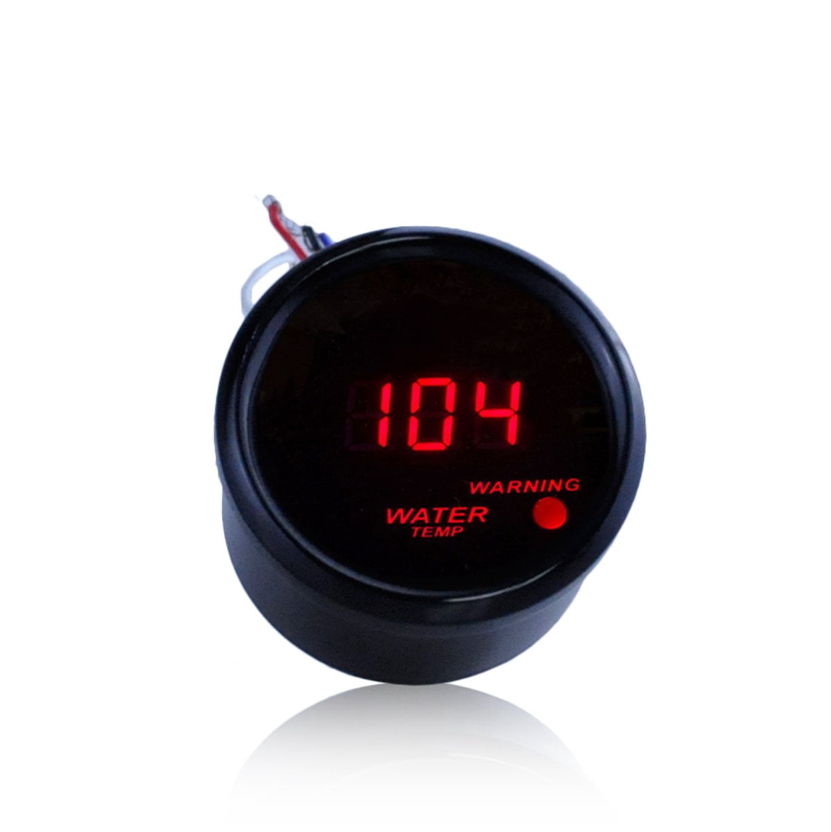 Digital Water Temperature Gauge 2" 52mm Red LED Water Temp Sensor Gauge ...