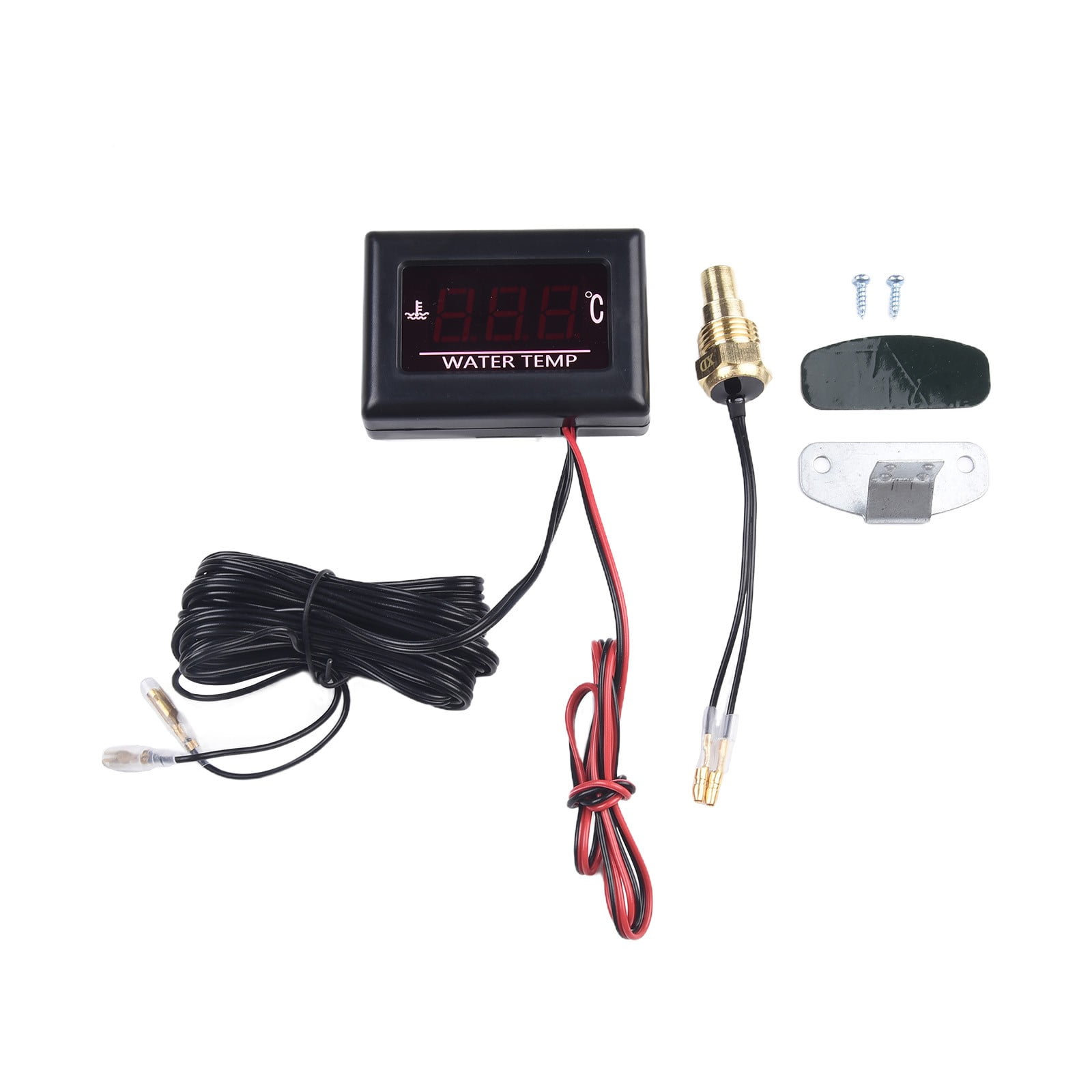Digital Water Temperature Gauge Kit and Sensor for Car Engine - Walmart.com