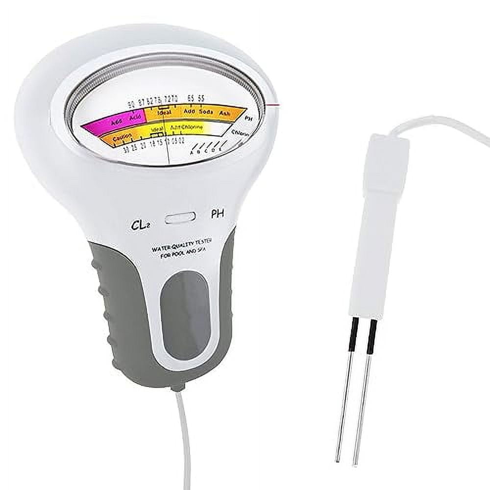Digital Water Tester, PH/CL2 Chlorine Tester Water Quality Level Meter ...