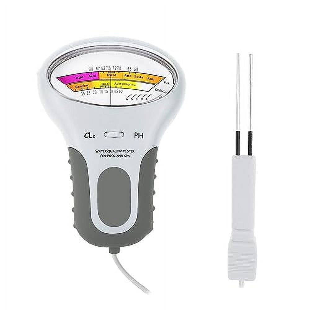 Digital Water Tester, PH/CL2 Chlorine Tester Water Quality Level Meter ...