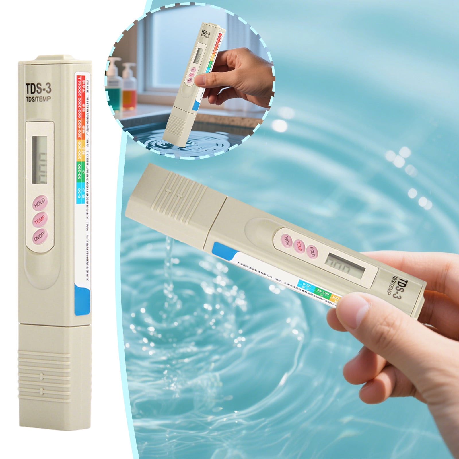 Digital Water Tester Portable TDS Meter for Drinking Water Quality ...