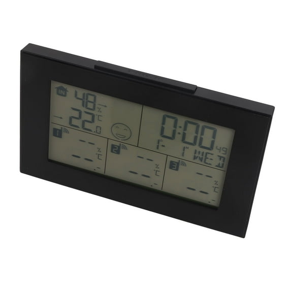 Digital Weather Clock: 7,Language Display, 2099 Calendar, 3 Remote Sensors Included - Walmart.com