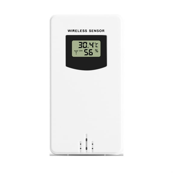 Digital Weather Station Clock Indoor Outdoor Temperature and Humidity ...