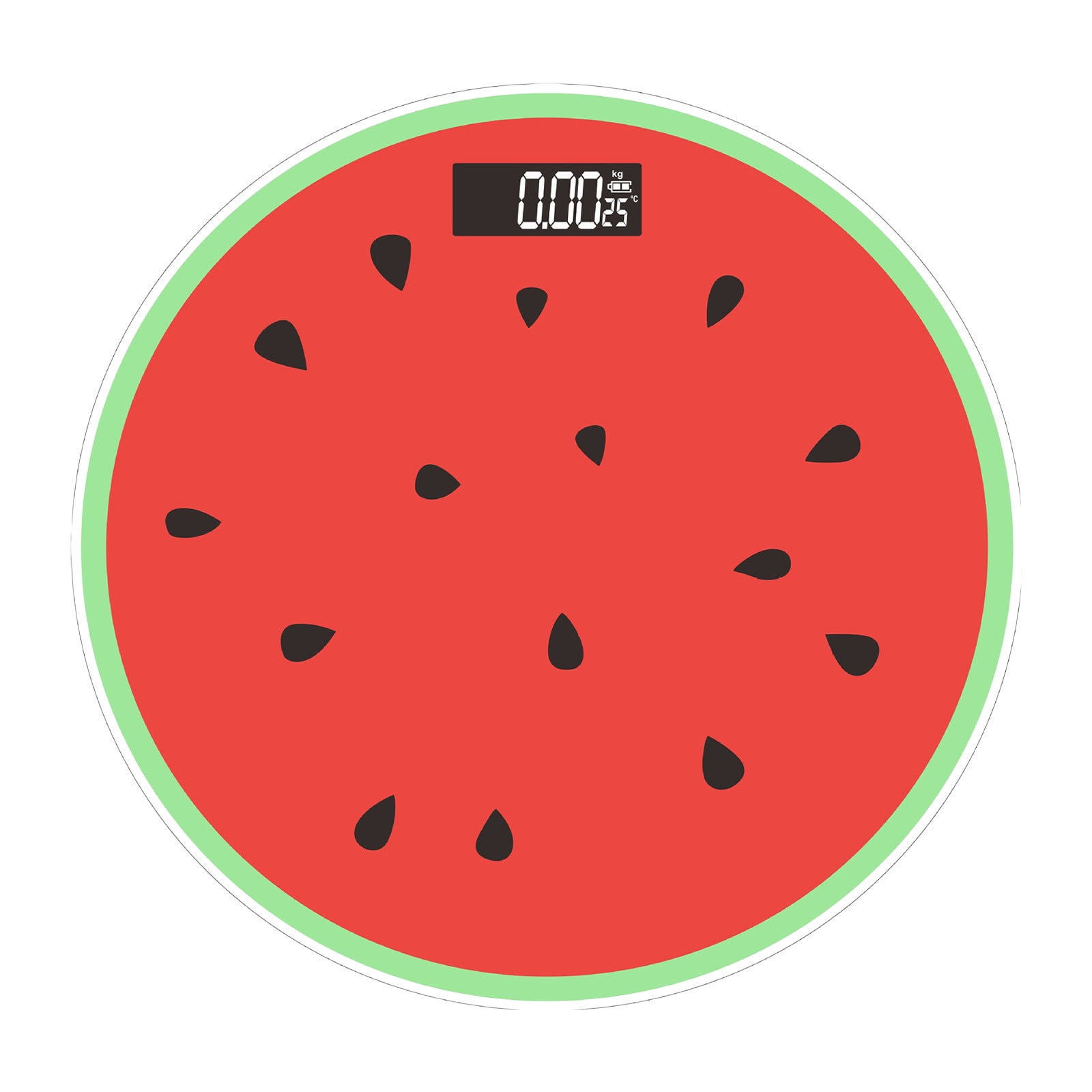 Digital Weight Scale Smart Scale with Watermelon Design Glass USB ...