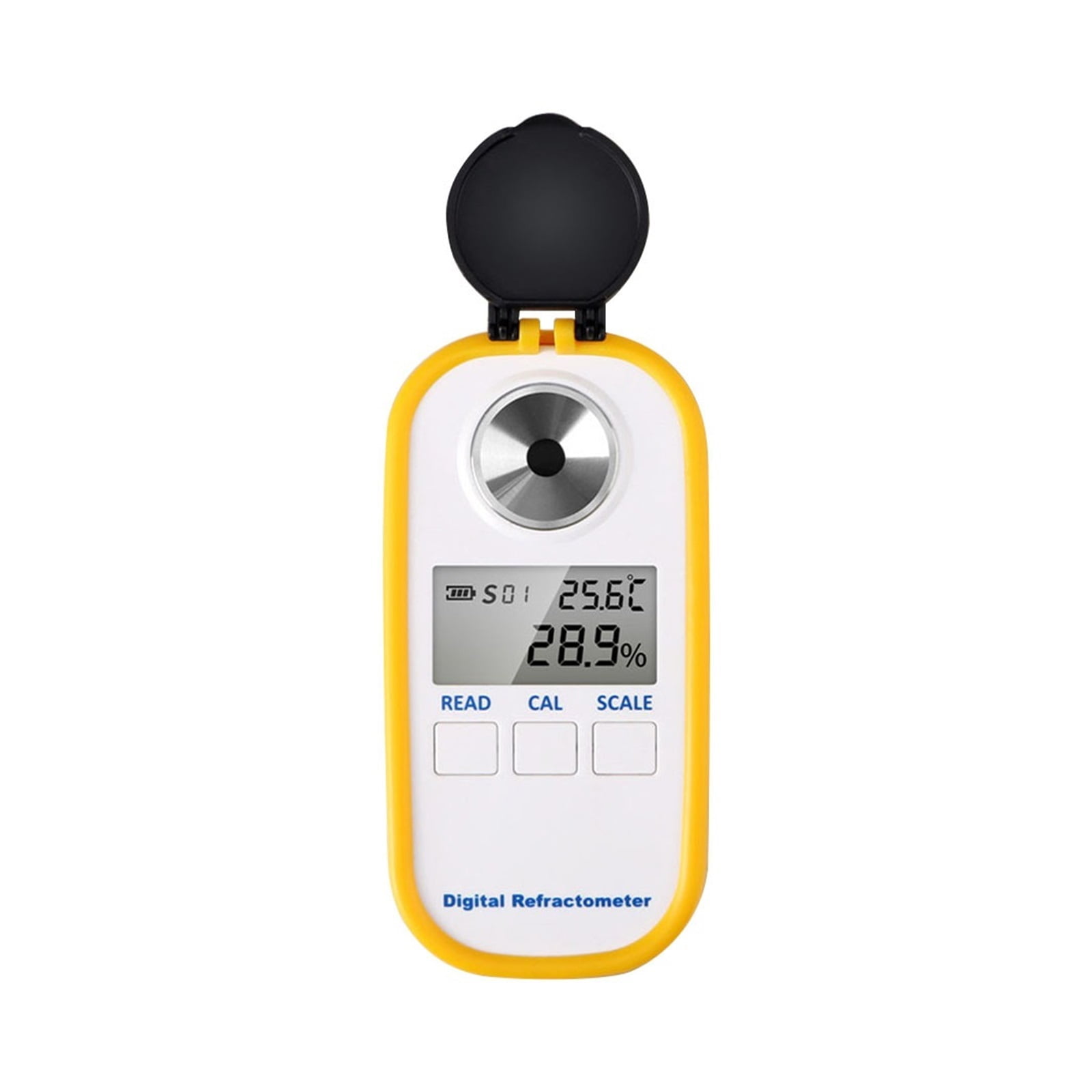 Digital Wine Alcohol Meter Beer Refractometer Large LCD Display Brewing ...