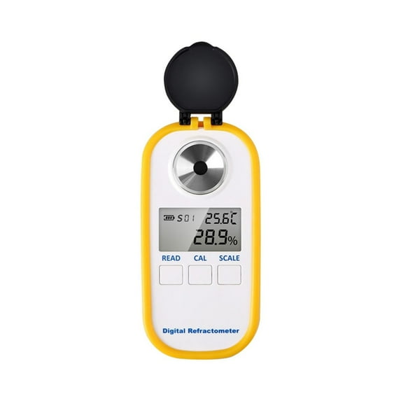 Digital Wine Alcohol Meter Beer Refractometer Large LCD Display Brewing ...